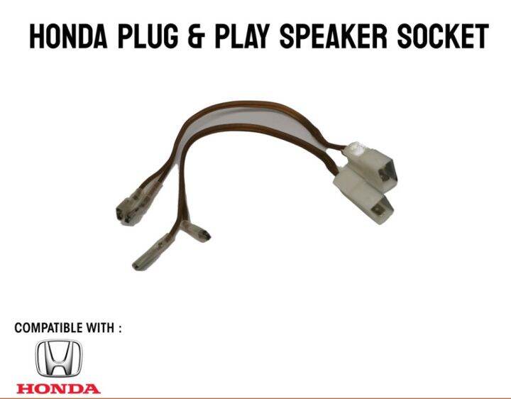 HONDA CITY CIVIC CRV HRV ACCORD FREED JAZZ SPEAKER SOCKET PLUG AND PLAY ...