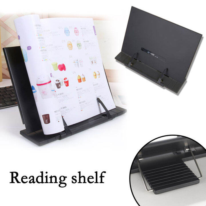 Metal Reading Rack Reading Desk Holder with 7 Tilt Adjustable Book ...