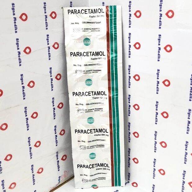 Paracetamol 500mg Erita Isi 10 Tablet - Obat Demam Dan Sakit Kepala ...