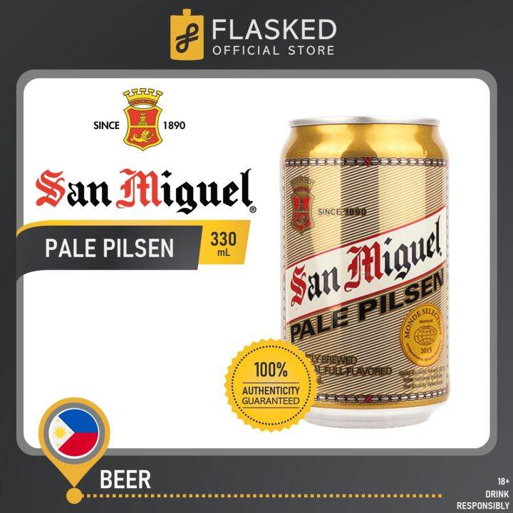San Miguel Pale Pilsen Beer Can 330mL | Lazada PH