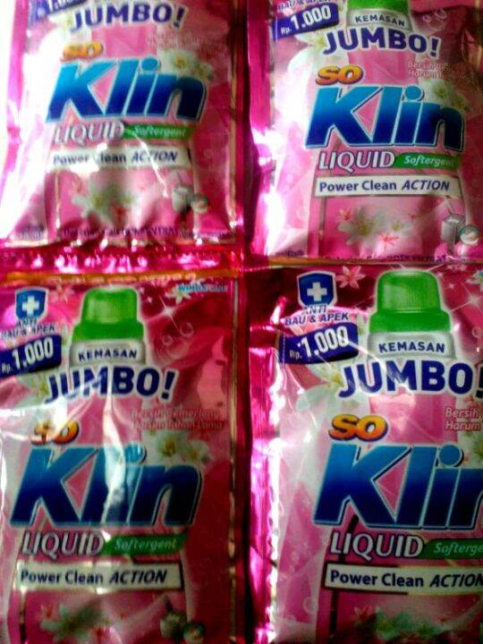 Soklin Liquid Softergen Jumbo 48ml Power Clean Action, 1 Pack Isi 36 ...