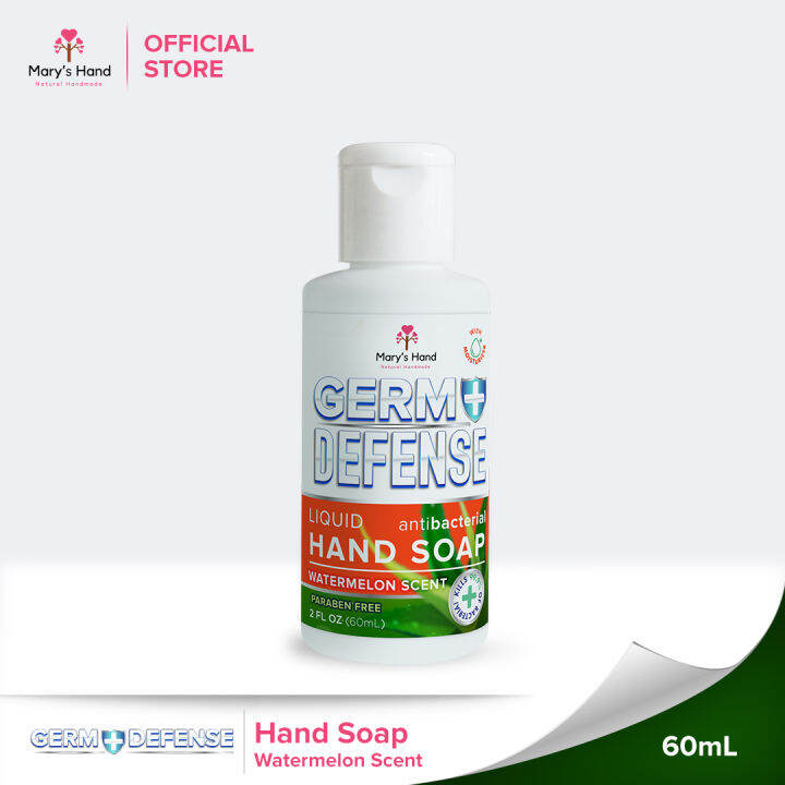 Mary's Hand Germ Defense Liquid Hand Soap Watermelon 60ml | Lazada PH