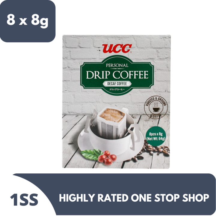UCC Drip Coffee Decaf Box (8g x 8) | Lazada PH