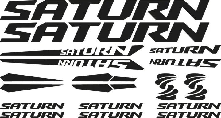 SATURN BIKE FRAME DECALS | Lazada PH