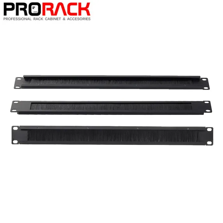 PRORACK 1pc 1U 19'' Rack Mount IT Network Cabinet Brush Panel Bar Slot ...