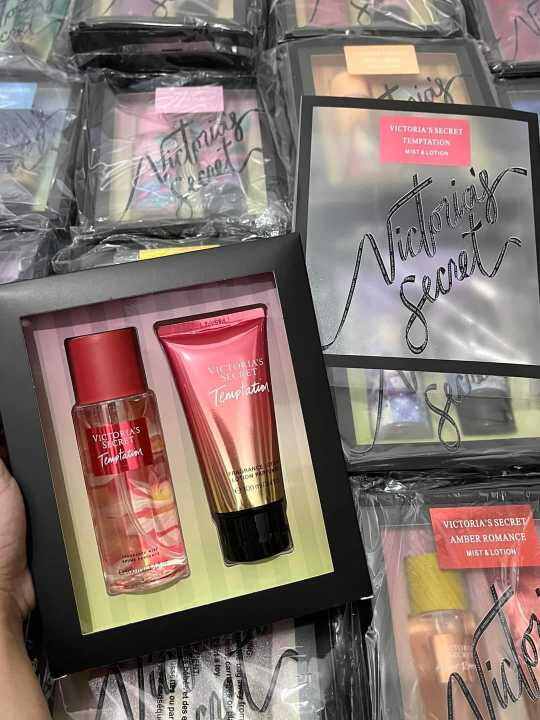 2IN1 SET TEMPTATION Victoria's Secret Perfume & Lotion Fragrance Mist ...