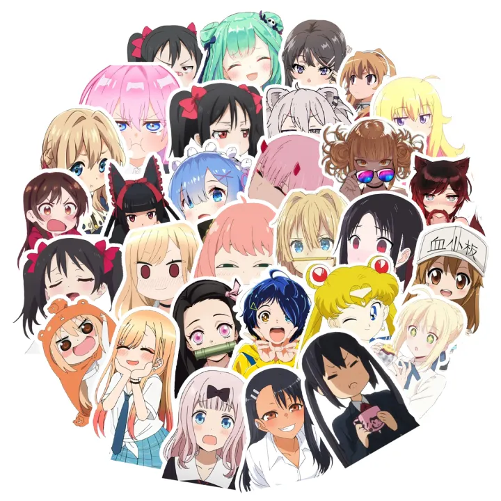 Kawaii Girl Anime Sticker Pack (35pcs) | Lazada PH