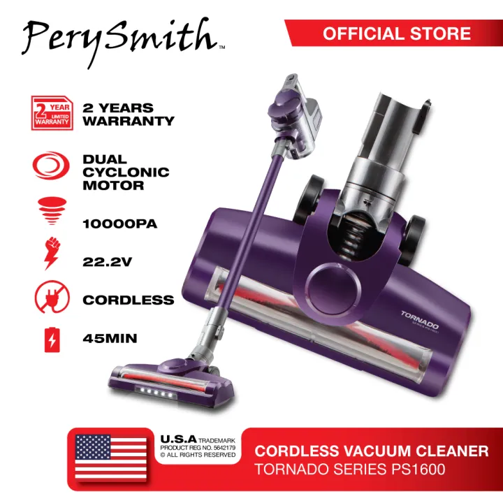 *Official Store 2 Years Warranty* PerySmith Cordless Vacuum Cleaner ...
