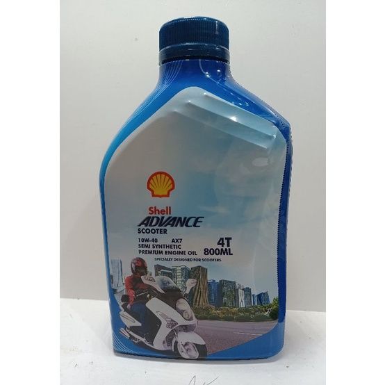 【Ready Stock】 SHELL ADVANCE AX7 SCOOTER SEMI SYNTHETIC ORIGINAL | Lazada PH