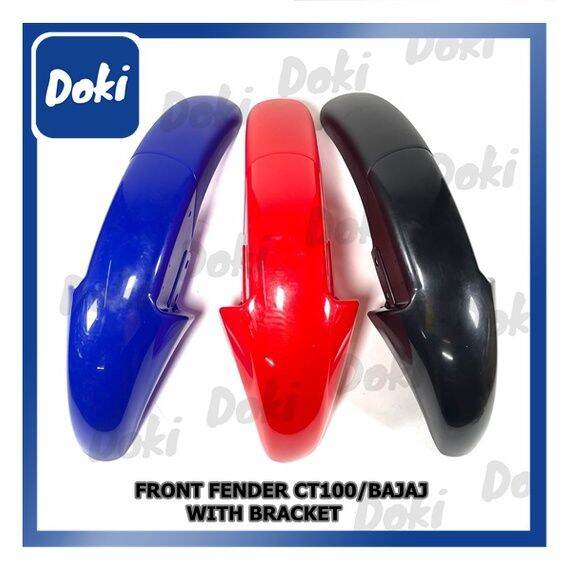 [DOKI MOTO] FRONT FENDER CT100/BAJAJ WITH BRACKET A68 | Lazada PH