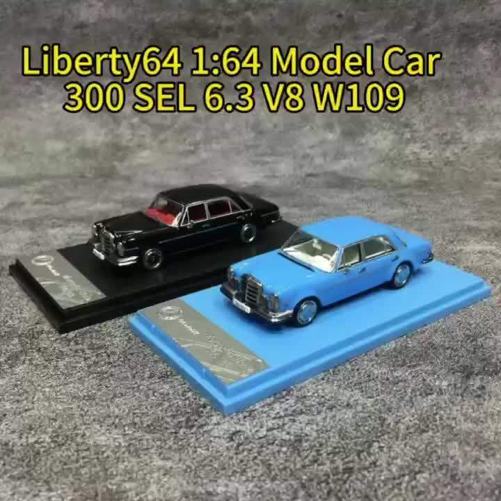 Liberty 1:64 Model Car 300 SEL 6.3 W109อัลลอยด์ Die-Cast Vehicle-Black ...