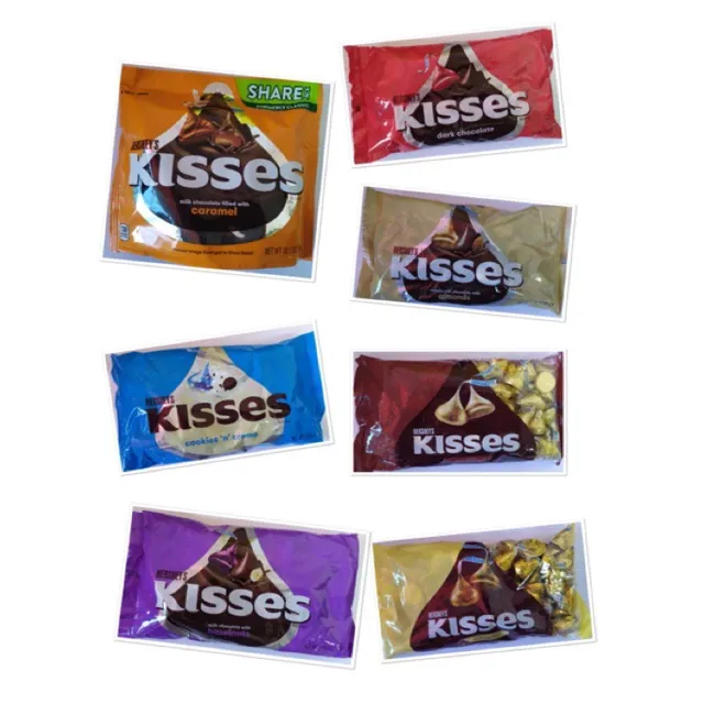 Hersheys kisses Chocolate ช๊อคโกแลตห่อห้มด้วยกระดาษฟลอยล์สีสวยๆ พร้อม ...