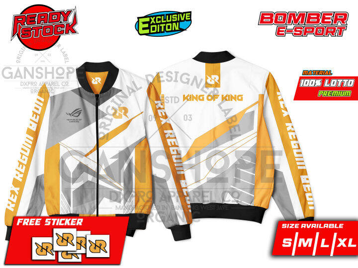 JAKET BOMBER RRQ AXXEL limited edition exclusive PUTIH | Lazada Indonesia