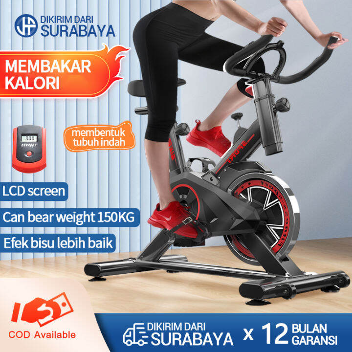Spinning bike Sepeda statis peralatan fitness dalam ruangan yang sangat ...