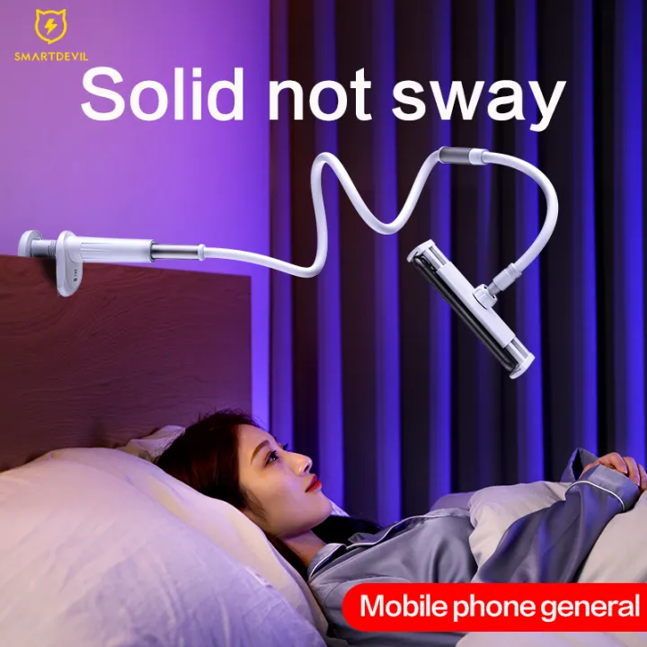 SmartDevil 360 ° คลิปหนีบหมุนที่ช่วยถือสำหรับใช้บนเตียงขาตั้งวางเดสก์ทอปโทรศัพท์มือถือขาตั้ง ...