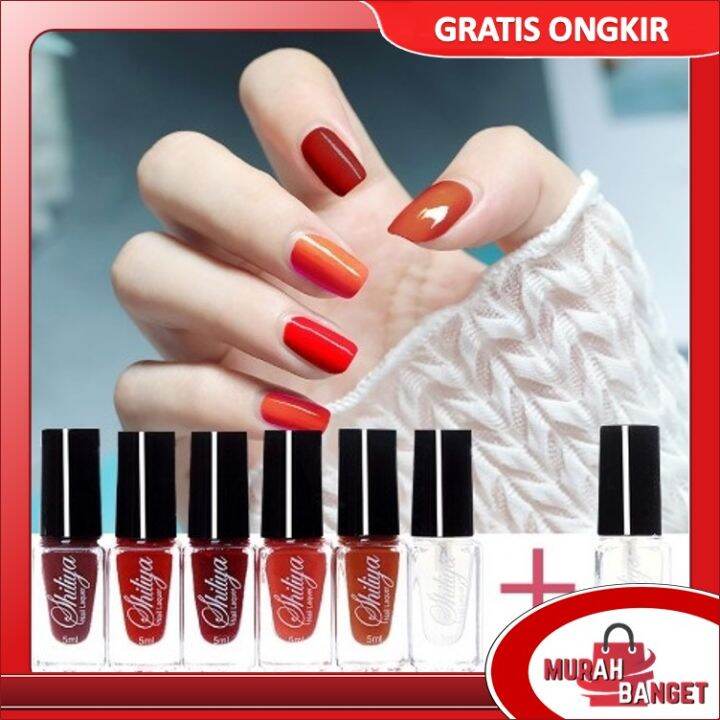 Murah Banget - Kutek Korea Lucu Gel Nail Polis Set 7 in 1 / Kutek Halal ...