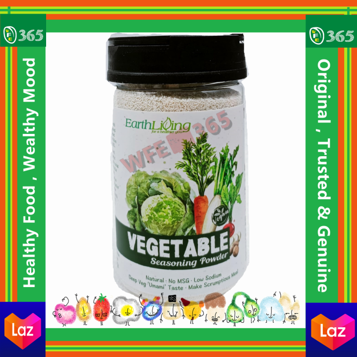 [ New ] Earth Living Natural Vegetable Seasoning Powder 180g - 天然蔬 菜调味粉 ...