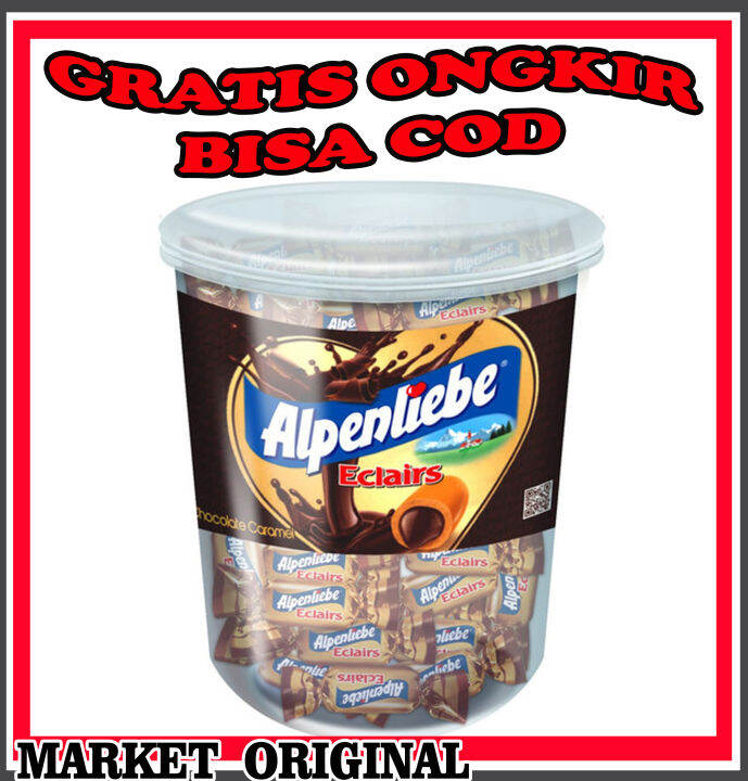 1 TOPLES PERMEN COKELAT ALPENLIEBE ISI 100 PCS / PERMEN COKELAT ISI ...