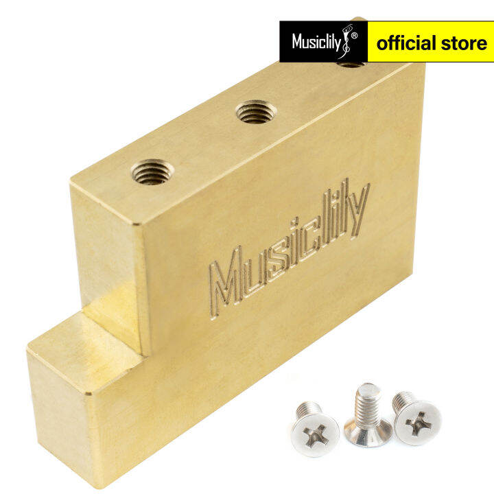 Musiclily Ultra Full Solid Brass L Shape Tremolo Block for Electric ...