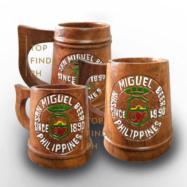 Wood Beer Mug Carved Wooden Hand Crafted philippine toy Souvenir ...