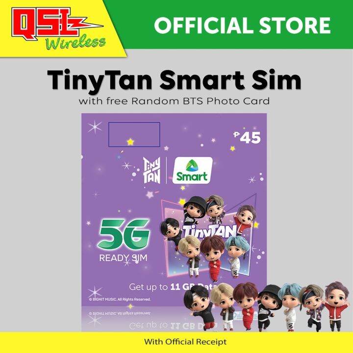 Smart TinyTan BTS Limited Edition Sim | Lazada PH