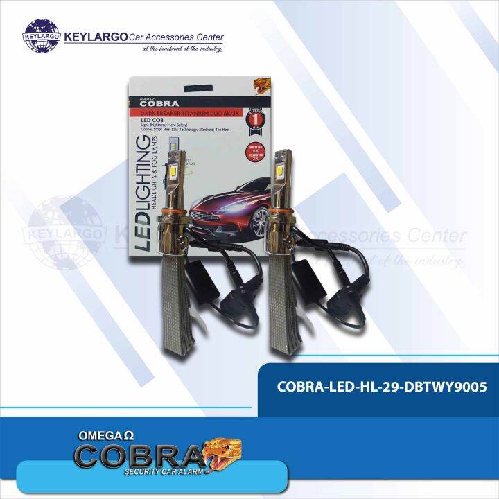COBRA LED COB HEADLIGHT 4800 LUMEN (DARK BREAKER 9005) | Lazada PH