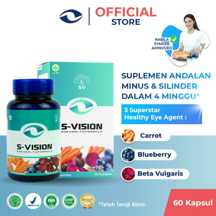SMART VISION Suplemen Mata Minus, Plus, & Silinder Terbaik - S-VISION ...