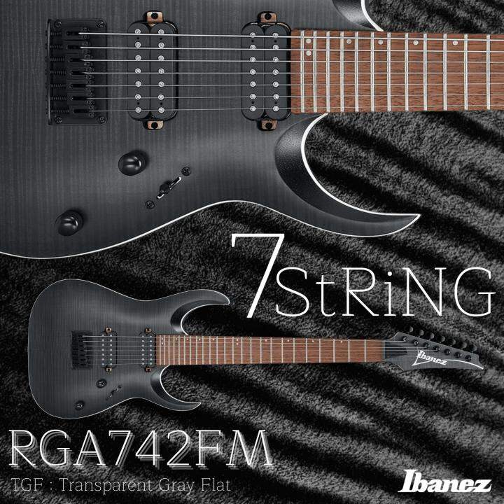 กีตาร์ไฟฟ้าเจ็ดสาย Ibanez RGA - Series 7-Strings RGA742FM | Lazada.co.th