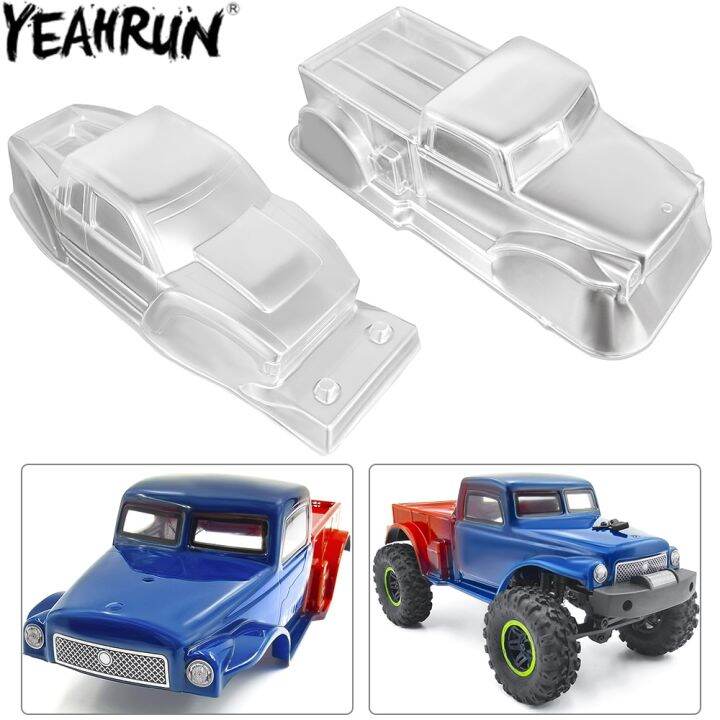 YEAHRUN Clear Body Shell Plastic RC Car Shell For 1/24 Axial SCX24 ...