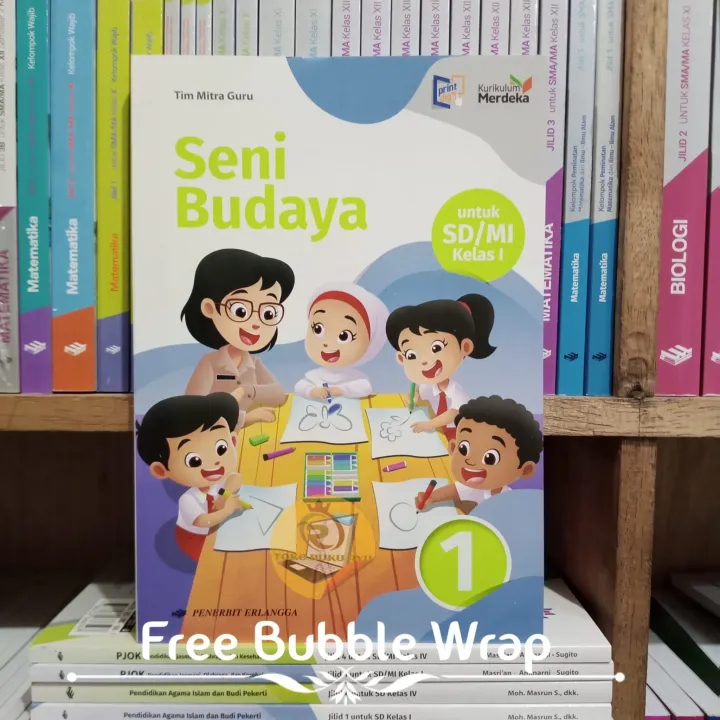 BUKU SENI BUDAYA KELAS 1 SD KURIKULUM MERDEKA 2021 ERLANGGA | Lazada Indonesia