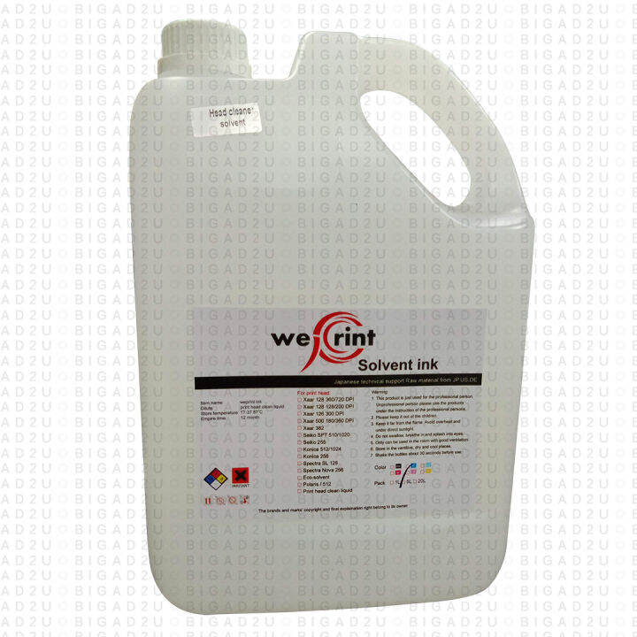 5 Liter Cleaning Solution for Printhead and Ink Line Cleaning For ...