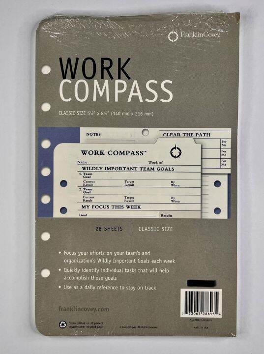 FranklinCovey Work Compass Classic Size | Lazada PH