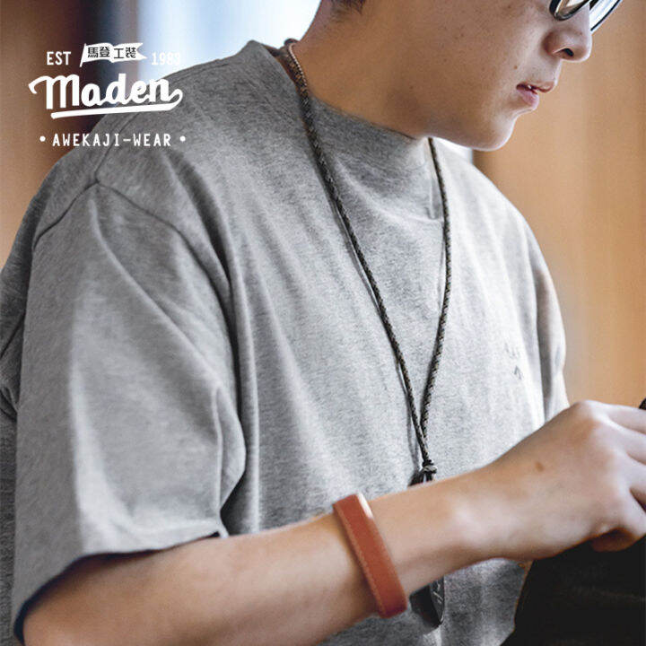 Uncle Fu MADEN เสื้อยืดแขนสั้นชาย,อเมริกาแบบย้อนยุค2023ฤดูร้อนใหม่เสื้อ ...