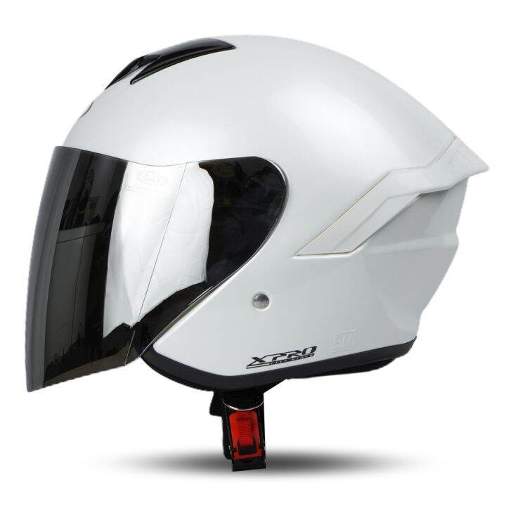R-SIX Helm Half Face Helem Motor SNI Xpro Series Warna Black Doff ...