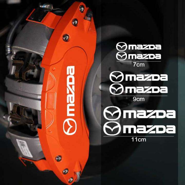 6Pcs Car Brake Caliper Sticker Wheel Hub Decals for Mazda Atenza Speed ...