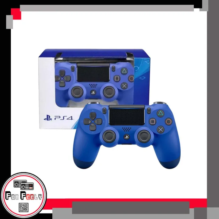 จอย PS4 สีน้ำเงิน (Wave Blue) รุ่นใหม่ Gen 2 ประกันศูนย์ไทย 1 ปี ...