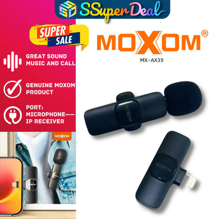 Moxom MX-AX39 VoiceClip Wireless Microphone ——IP Receiver | Lazada