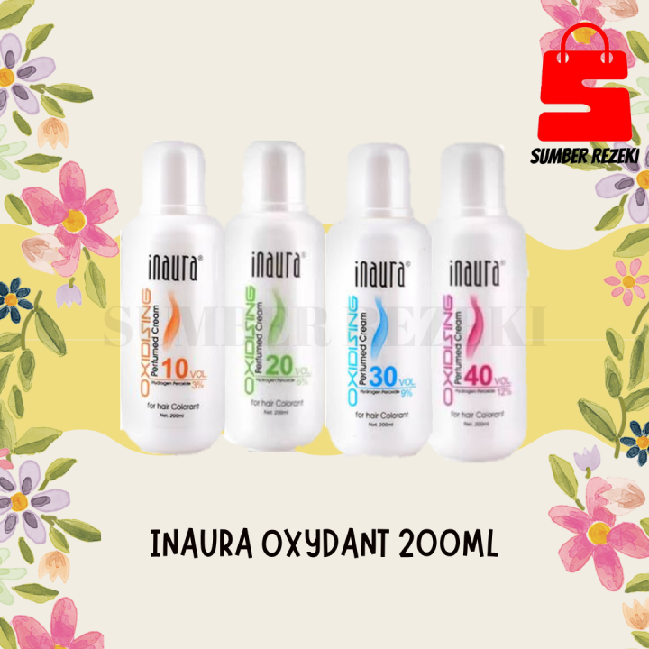 INAURA Oxidising Perfumed Cream 200ml Oxydant/Peroxide/Developer Hair ...