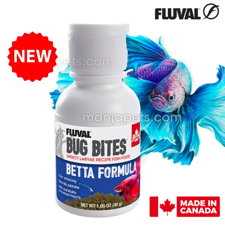 New Fluval Bug Bites Betta Micro Granules for Betta Fish, 1.05 oz (30g ...