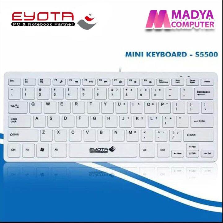 EYOTA S5500 Multimedia Keyboard Mini USB - Mini Keyboard | Lazada Indonesia