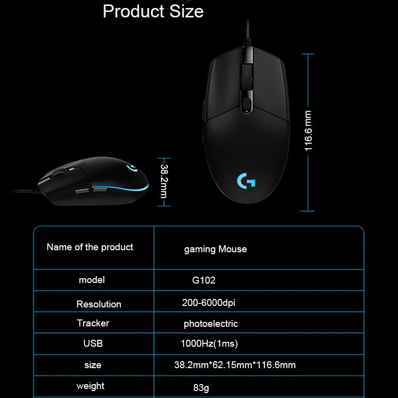 Logitech G PRO Hero Wired Gaming Mouse, 12000 DPI, RGB, 46% OFF