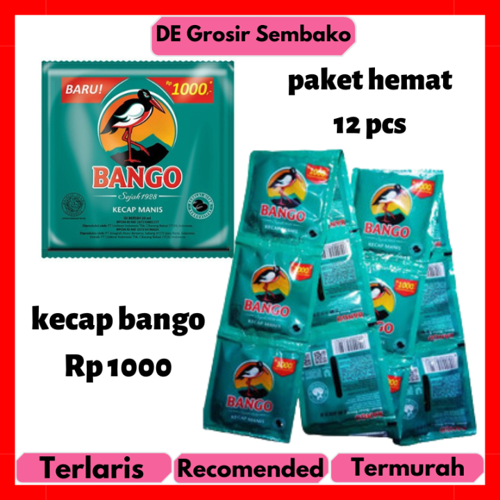 Bango Kecap Manis Soy Sauce Dengan Kedelai Hitam Berkualitas Kemasan ...