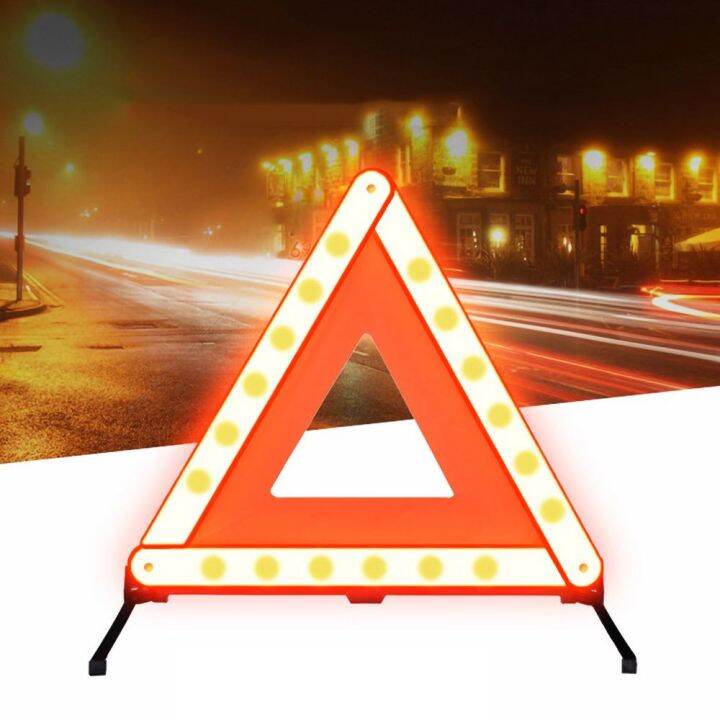 FLOW TOP 1PC Reflective Road Breakdown Car Triangle Triangle Warning ...