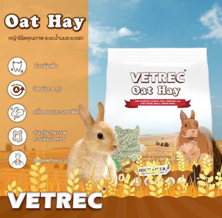 VETREC Oat Hay (500g.) หญ้าโอ๊ต | Lazada.co.th