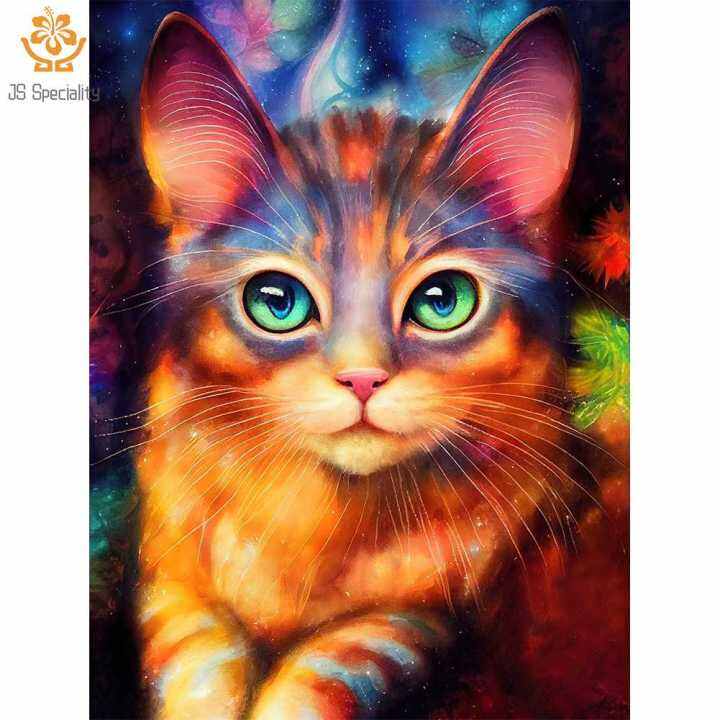 ชุดงานปักครอสติชรูปแมวพิมพ์ลาย11CT เป็นมิตรต่อสิ่งแวดล้อมขนาด40X50ซม. | Lazada.co.th