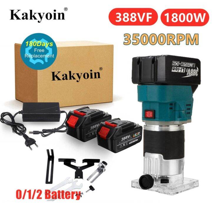 mtgyk 6.35m 1800W Cordless Electric Trimmer Woodworking Engraving ...