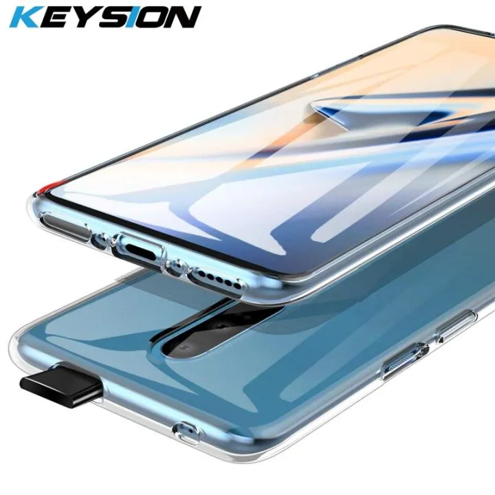 Keysion อัลตร้าบางซิลิโคนบางใสใสนุ่ม TPU ป้องกันกรณีสำหรับ O neplus 7 หนึ่งบวก 1 + 7 Pro ...