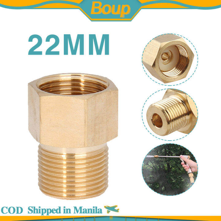 Brass Coupler Adapter Reducer M22 Brass Pipe Fitting Male To Female Hose Connector | Lazada PH