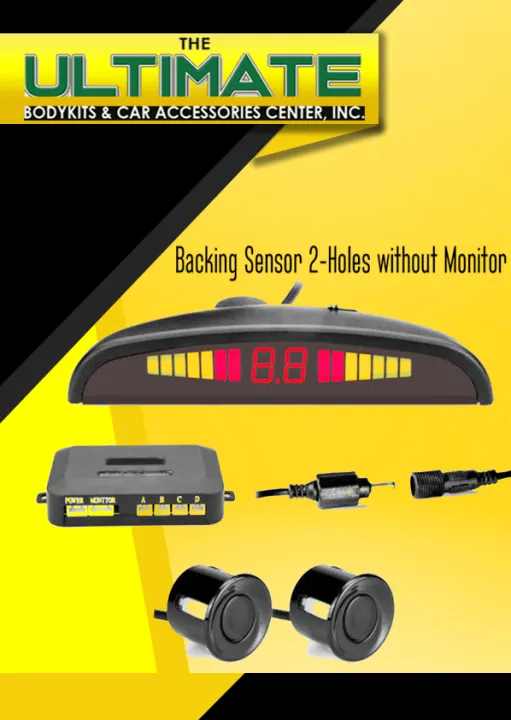 BACK UP SENSOR 2 HOLES COMPLETE PACKAGE WITHOUT DISTANCE DISPLAY ...