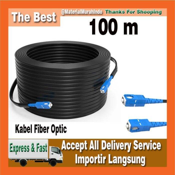 Drop Cable 100M SC-SC Kabel Fiber Optic 100 Meter | Lazada Indonesia